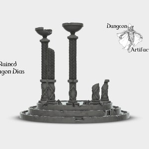 Rampage - Ruined Dragon Dais 28mm 32mm Wargaming Terrain - Etsy