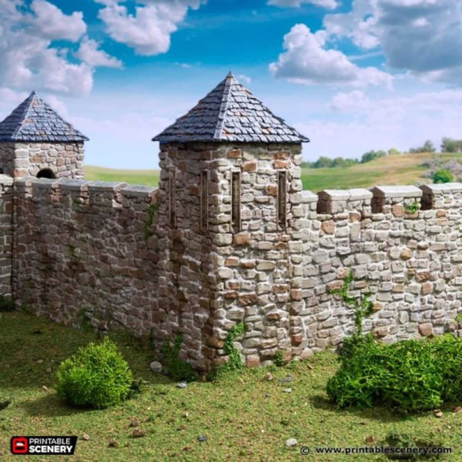 Norman Fort Walls Corner Towers King and Country - Etsy