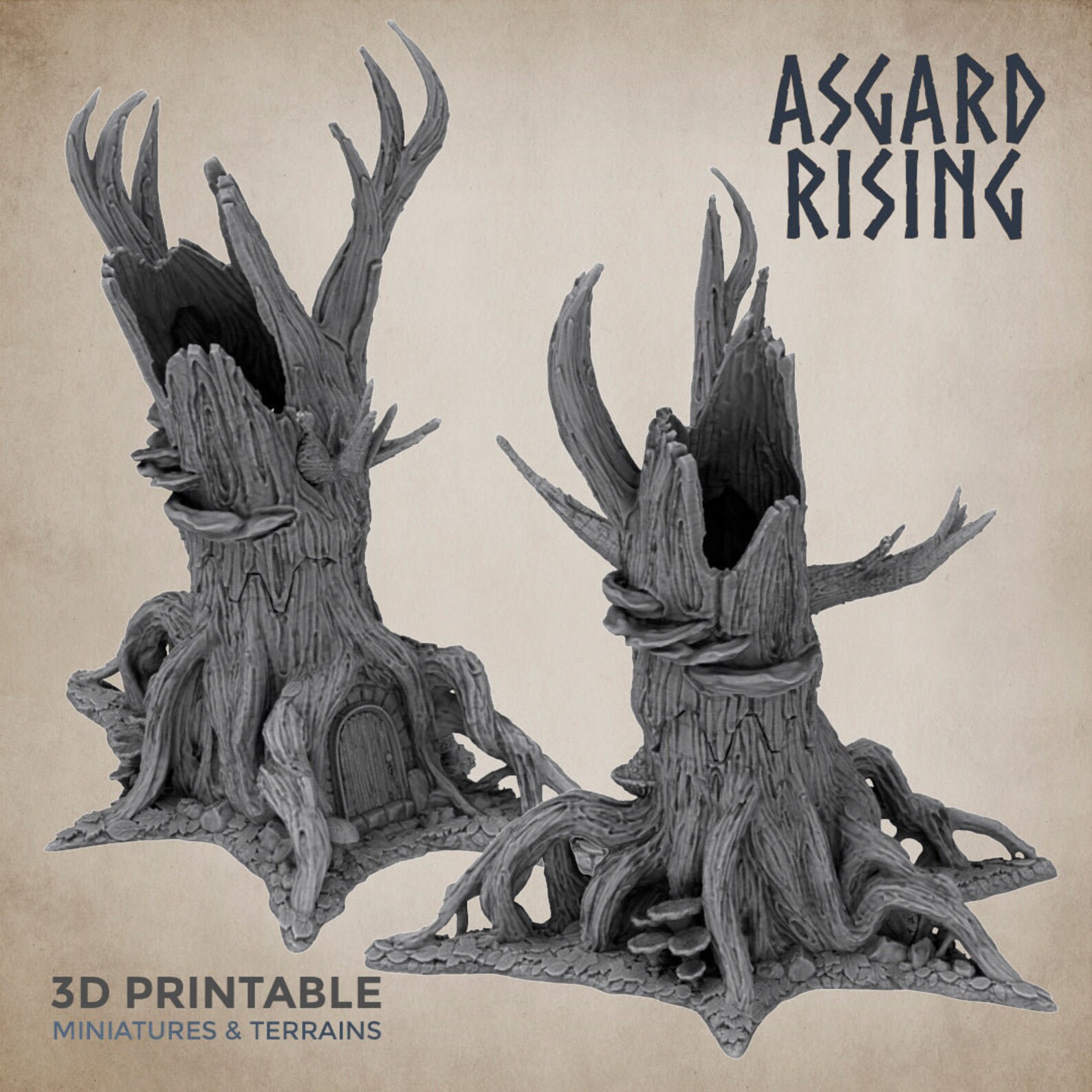 Wraith Wood Set - Asgard Rising Miniatures - Modular D&D Dnd - Etsy