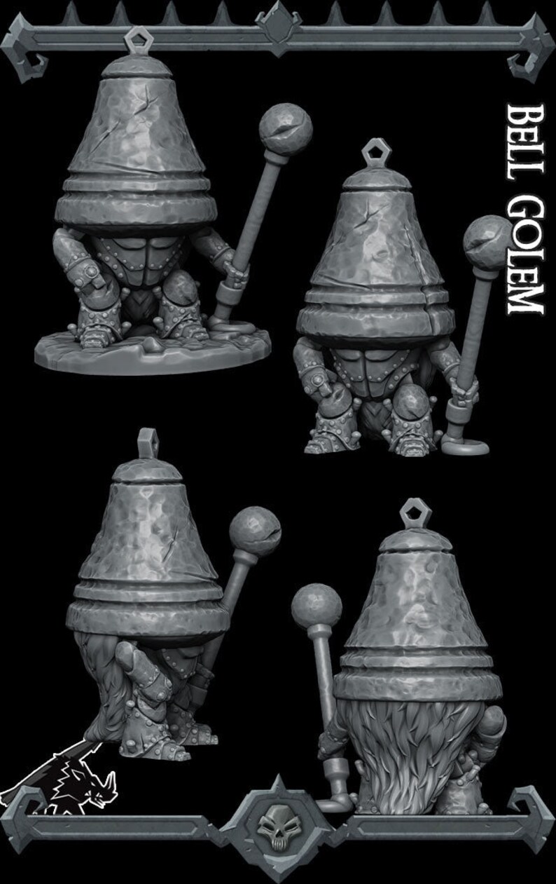 Bell Golem - Rocket Pig Wargaming D D Dnd - Etsy