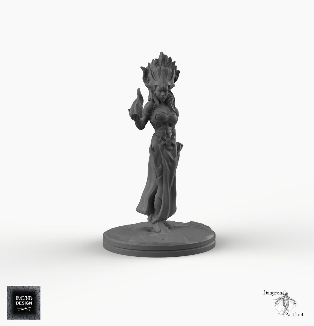Dark Elf Matriarch - EC3D Skyless Realms Wargaming Miniatures D&D Dnd ...