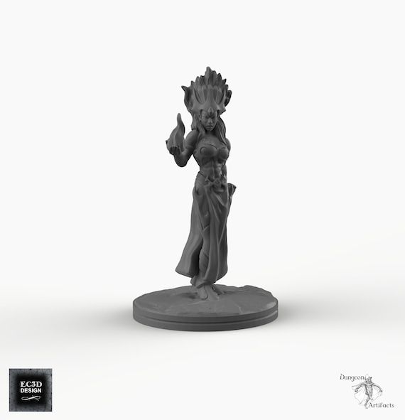 Dark Elf Matriarch EC3D Skyless Realms Wargaming Miniatures | Etsy