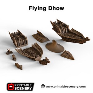 Flying Dhow - 15mm 28mm 32mm Clorehaven and the Goblin Grotto Wargaming ...