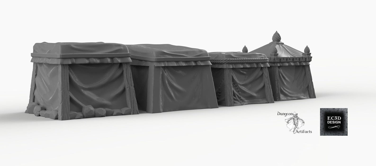 Small Desert Tent Set - 15mm 28mm 32mm Empire of Scorching Sands ...
