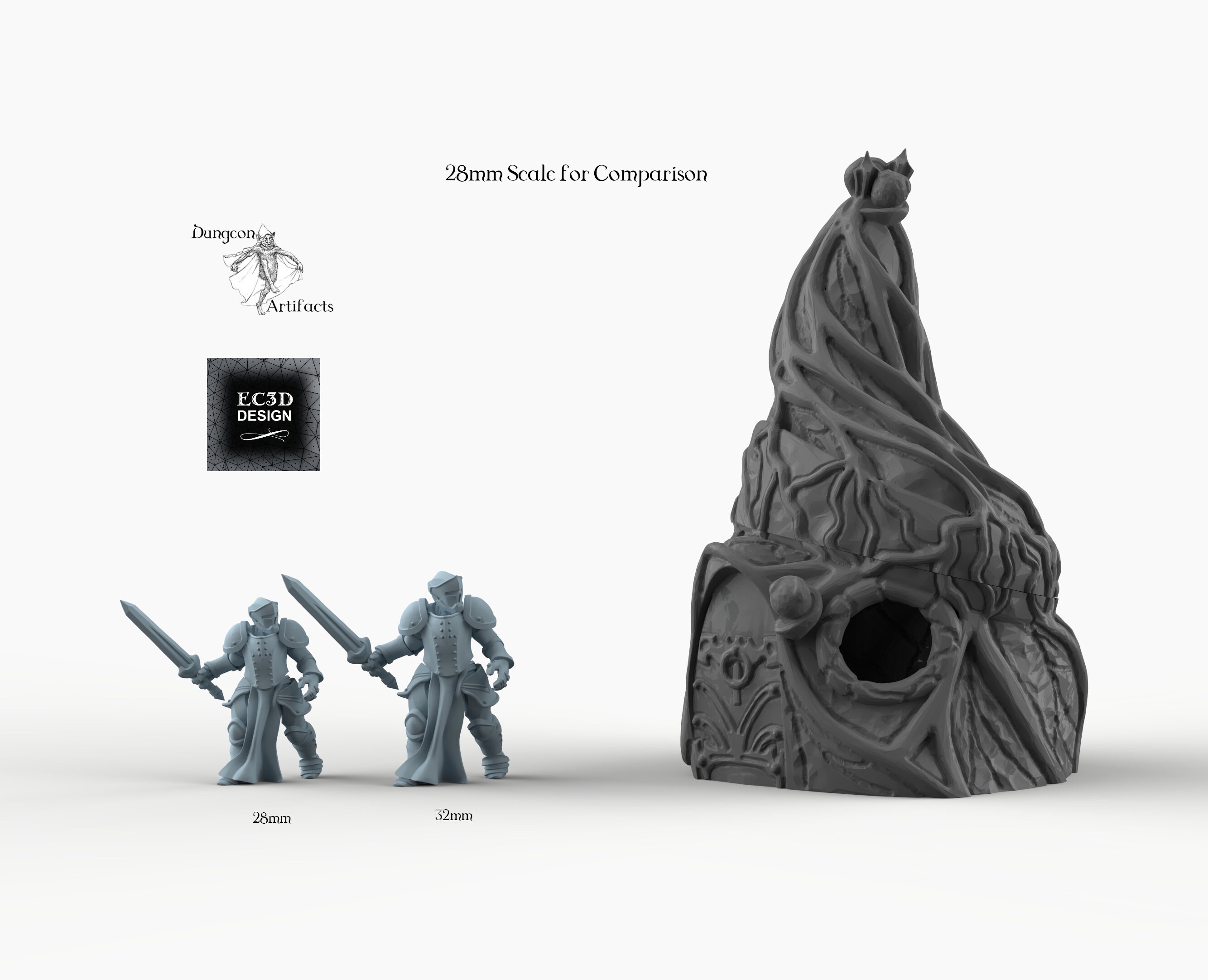 Dark Elf Small Organic House - Skyless Realms 15mm 28mm 32mm Wargaming ...