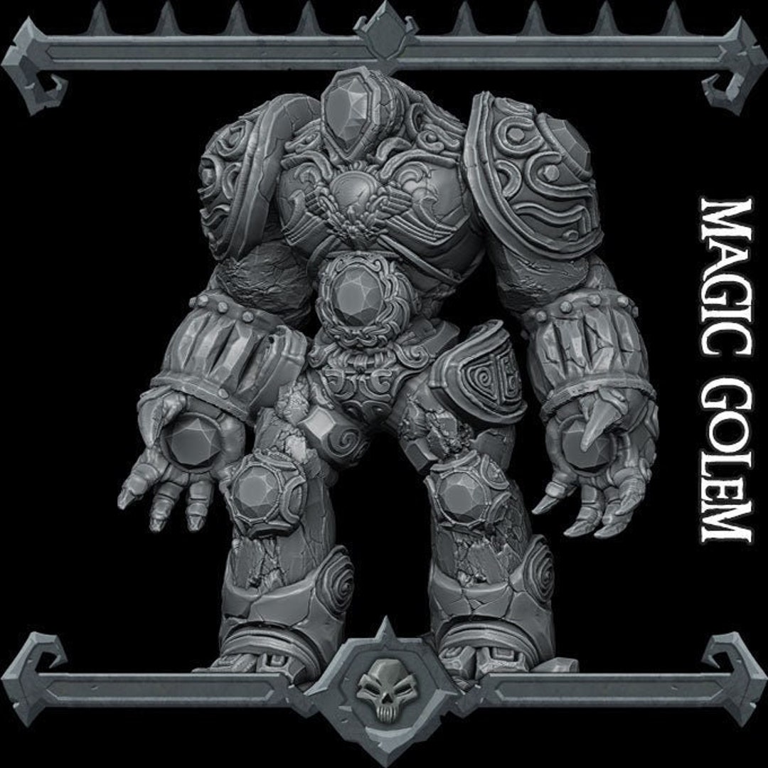 Magic Golem - Rocket Pig Wargaming D&D Dnd - Etsy