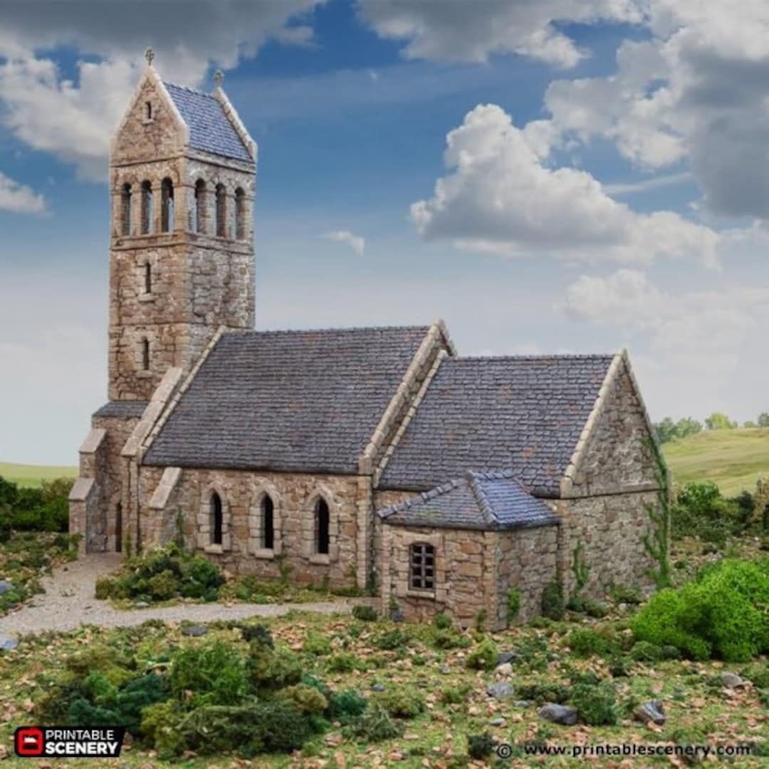 Norman Church - King and Country - Printable Scenery Terrain Wargaming ...