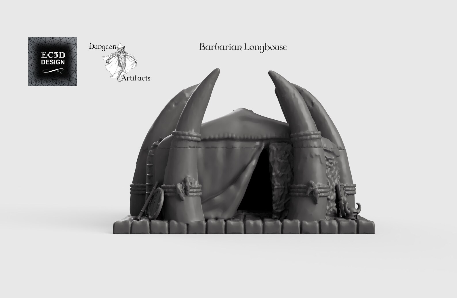 Barbarian Longhouse - 15mm 28mm 32mm Wilds of Wintertide Wargaming ...
