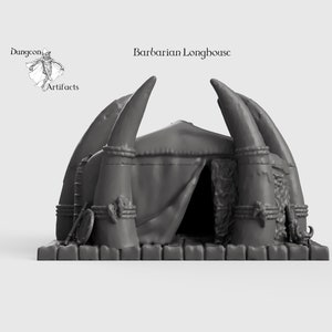 Barbarian Longhouse - 15mm 28mm 32mm Wilds of Wintertide Wargaming ...