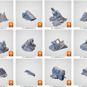 Rubble Piles and Scatter - Cities of Ramshackle and Ruin - Printable ...