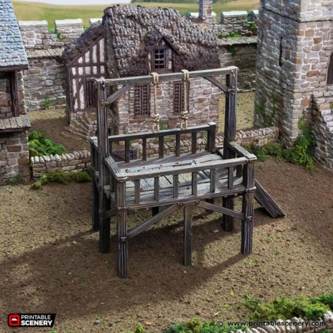 Gallows - King and Country - Printable Scenery Terrain Wargaming D&D ...