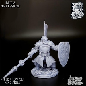 Rilla - Armored Dwarf Hoplite - Ronin Arts Workshop, Wargaming, D&D ...