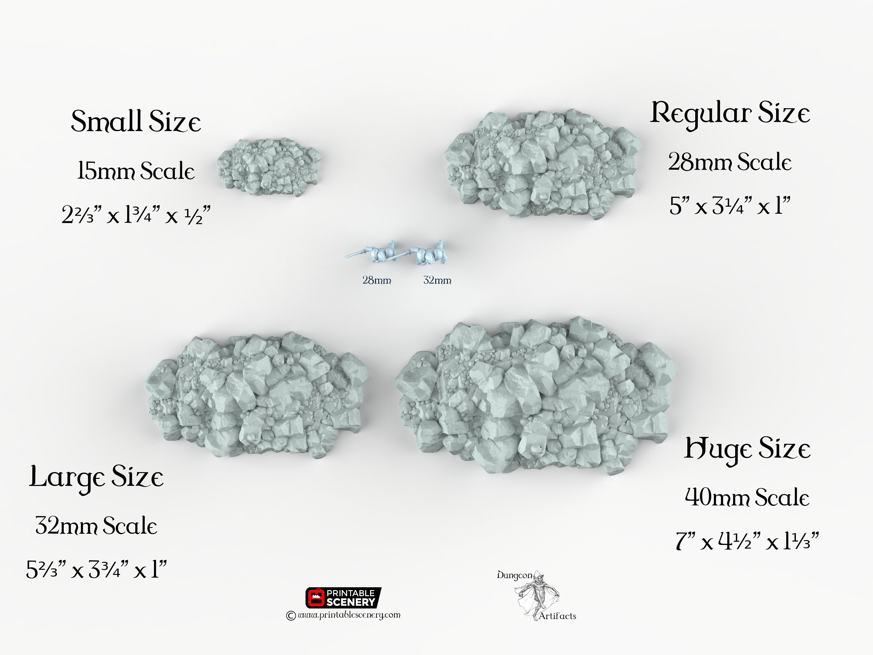 Jagged Rocks Scatter Chunky Rocks 15mm 28mm 32mm 40mm - Etsy