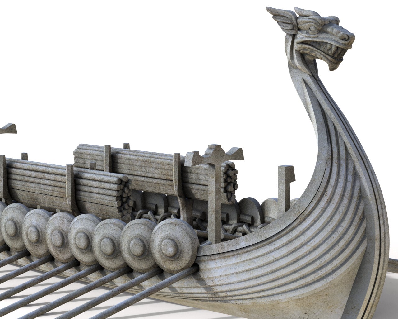Viking Long Ship - Longship Apocalypse 15mm 28mm 32mm Wargaming Terrain ...