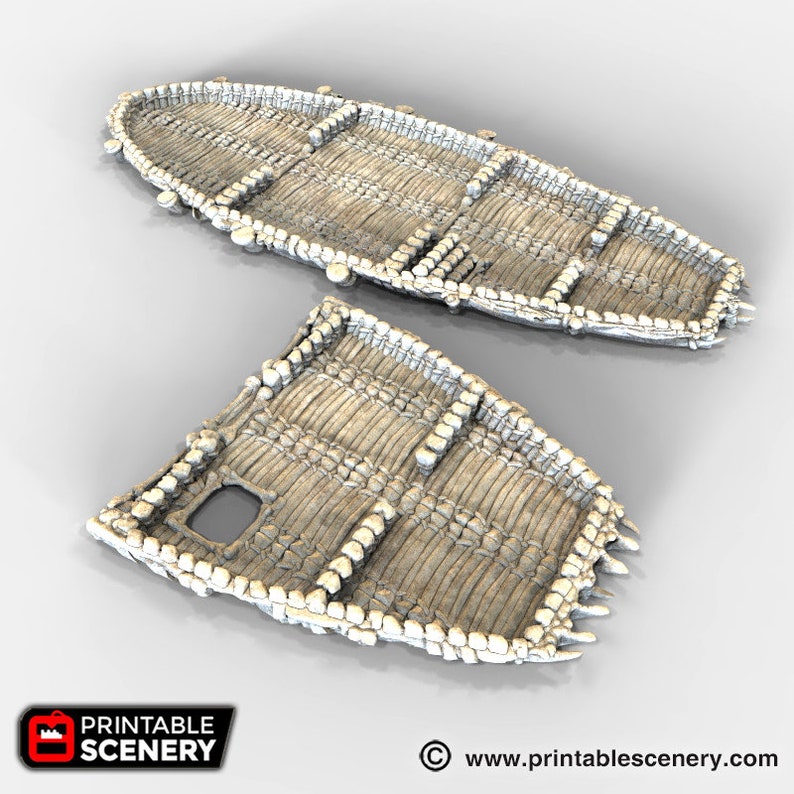 The Lost Islands - Undead Sloop - 15mm 28mm 32mm Wargaming Terrain ...