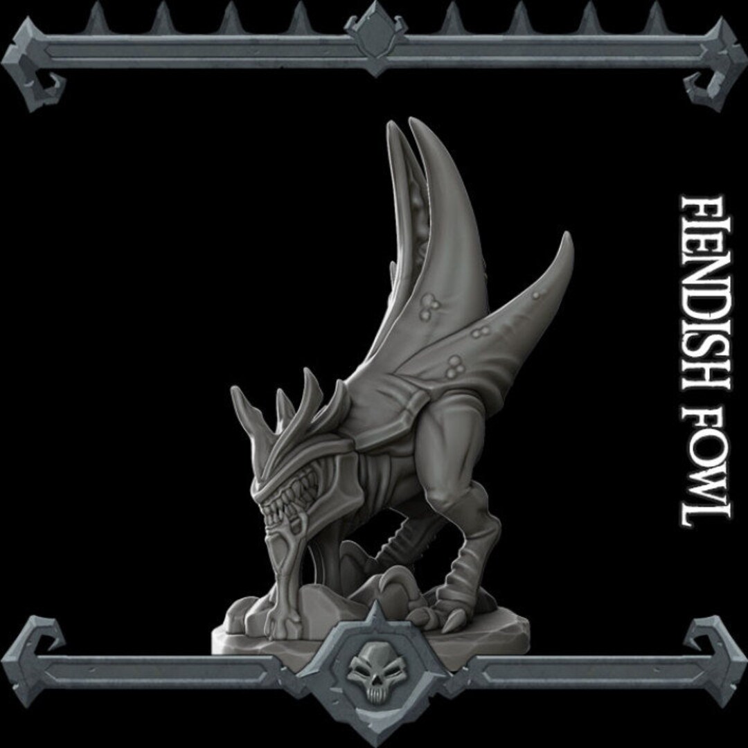 Fiendish Fowl - Wargaming Miniatures Monster Rocket Pig Games - Etsy