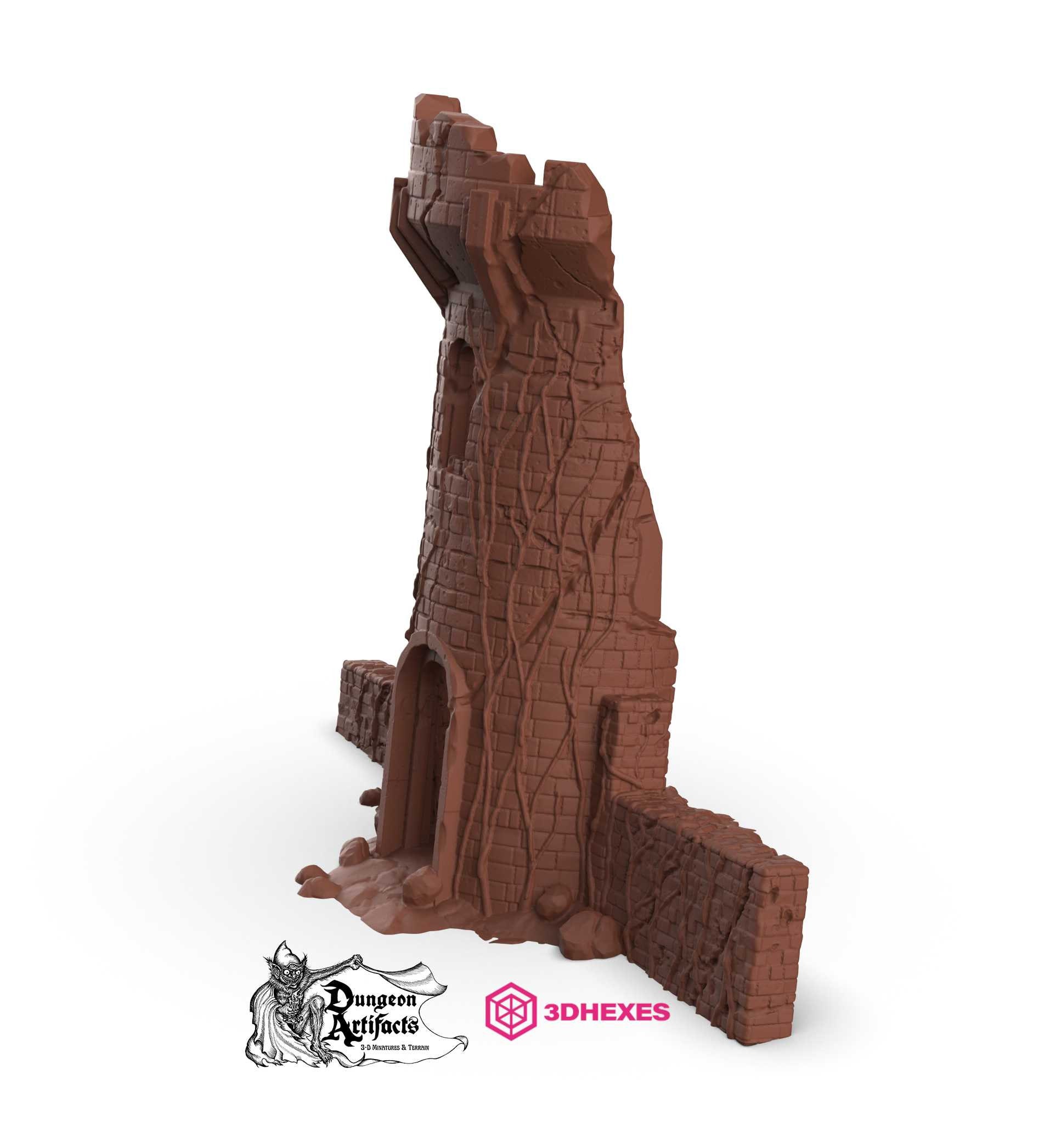 Ruined Swamp Tower 3dhexes Wargaming Terrain D&D Dnd - Etsy
