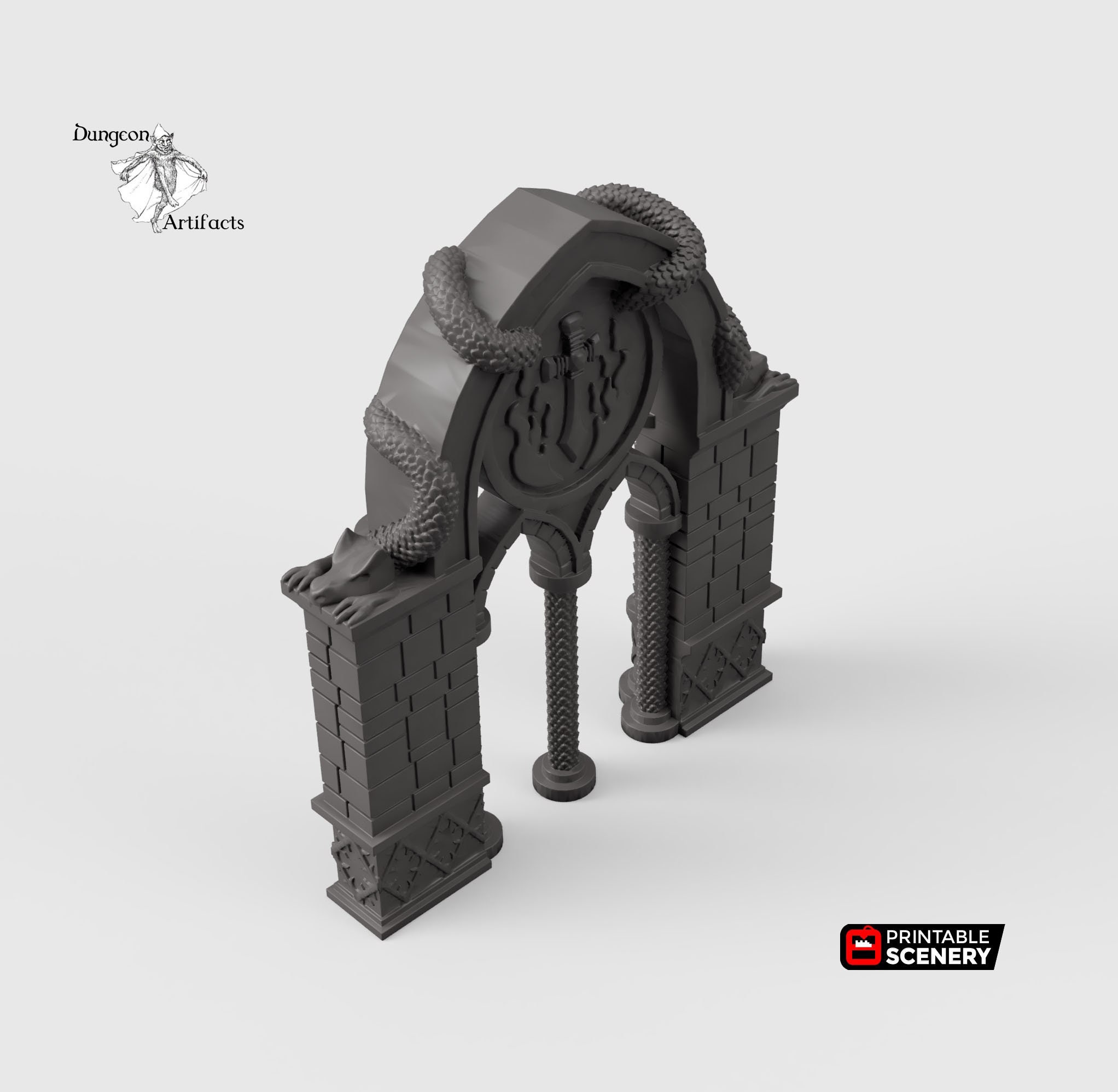 Rampage Dragon Archway 28mm 32mm Wargaming Terrain D&D Dnd | Etsy