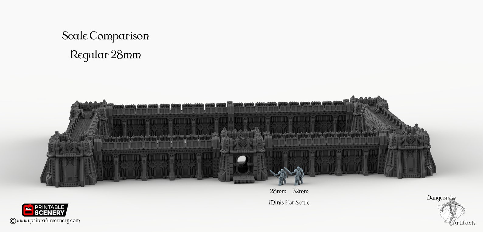 Sithic Fortified Walls Perimeter 15mm 28mm 32mm Printable - Etsy