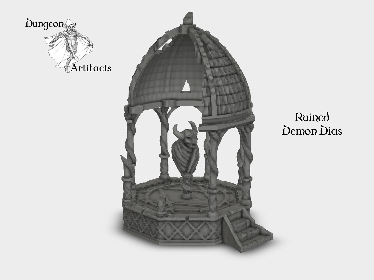 Rampage Ruined Demon Dais 28mm 32mm Wargaming Terrain D&D - Etsy