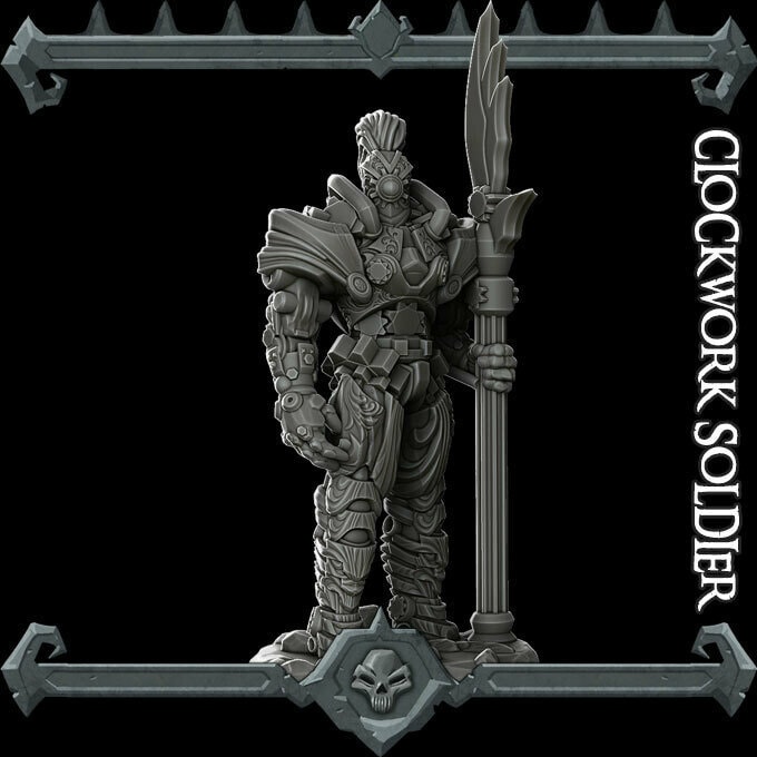 Clockwork Soldier - Wargaming Miniatures Monster Rocket Pig Games - Etsy
