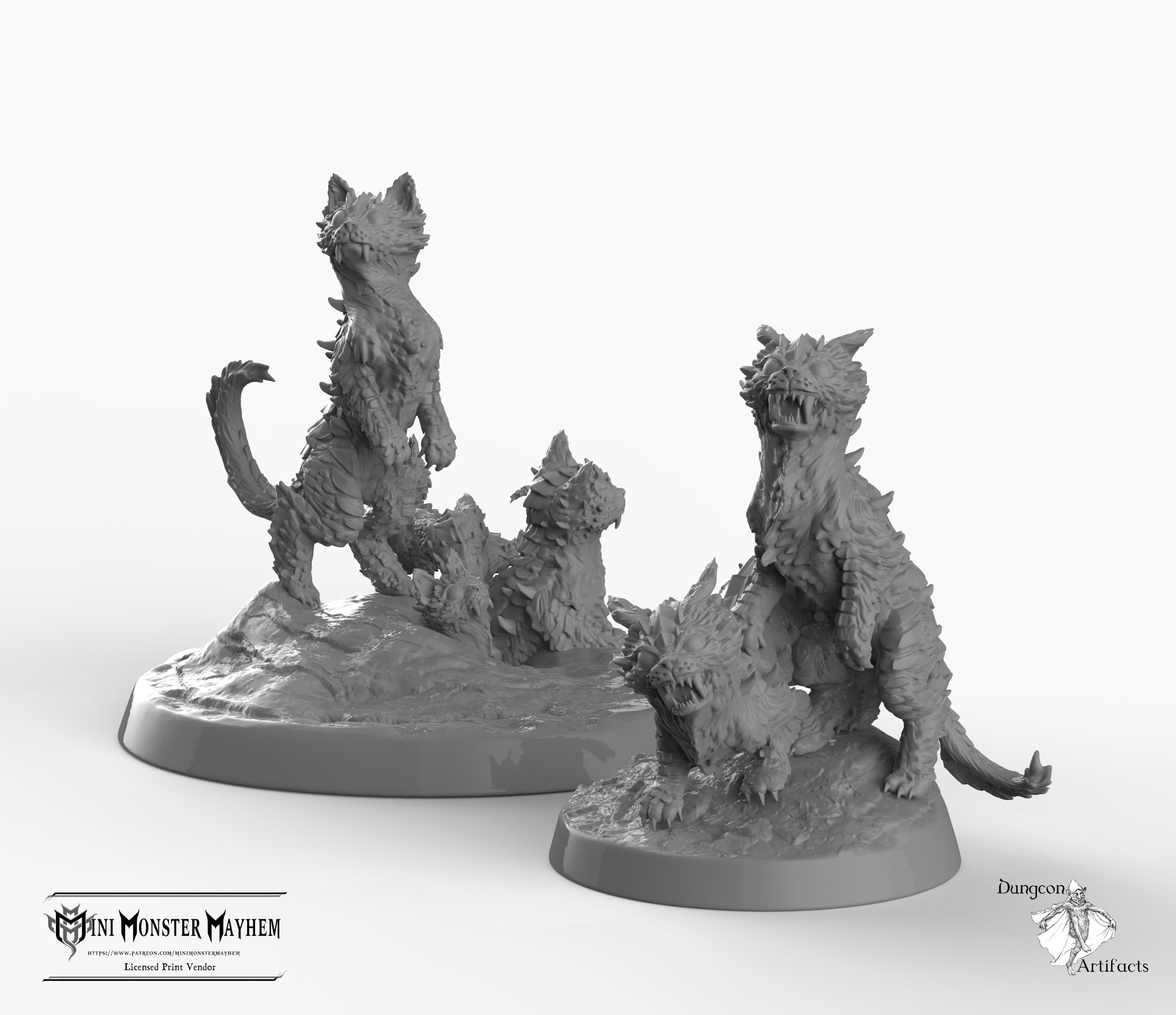 Dino Kitty - Dinosaur Kittens Mini Monster Mayhem Wargaming Miniatures ...