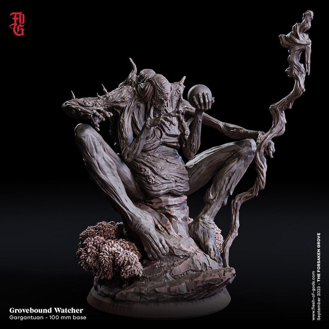 Grovebound Watcher - the Forsaken Grove - Flesh of Gods - Wargaming D&D ...