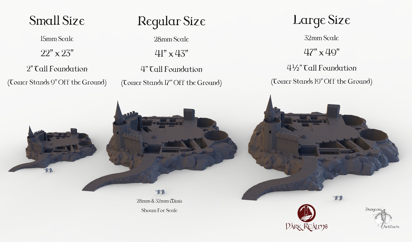 Dracul Base 15mm 28mm 32mm Dracula Dark Realms Medieval Scenery Dungeon ...