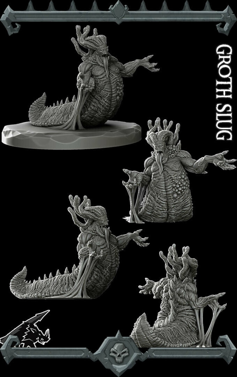 Groth Slug - Wargaming Miniatures Monster Rocket Pig Games - Etsy