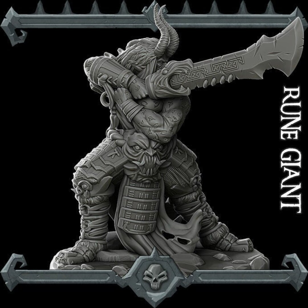 Rune Giant - Wargaming Miniatures Monster Rocket Pig Games , Runesword ...