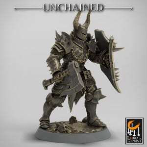 Olaf's Light Soldier With Axe and Shield - Stand - Unchained - Rescale ...