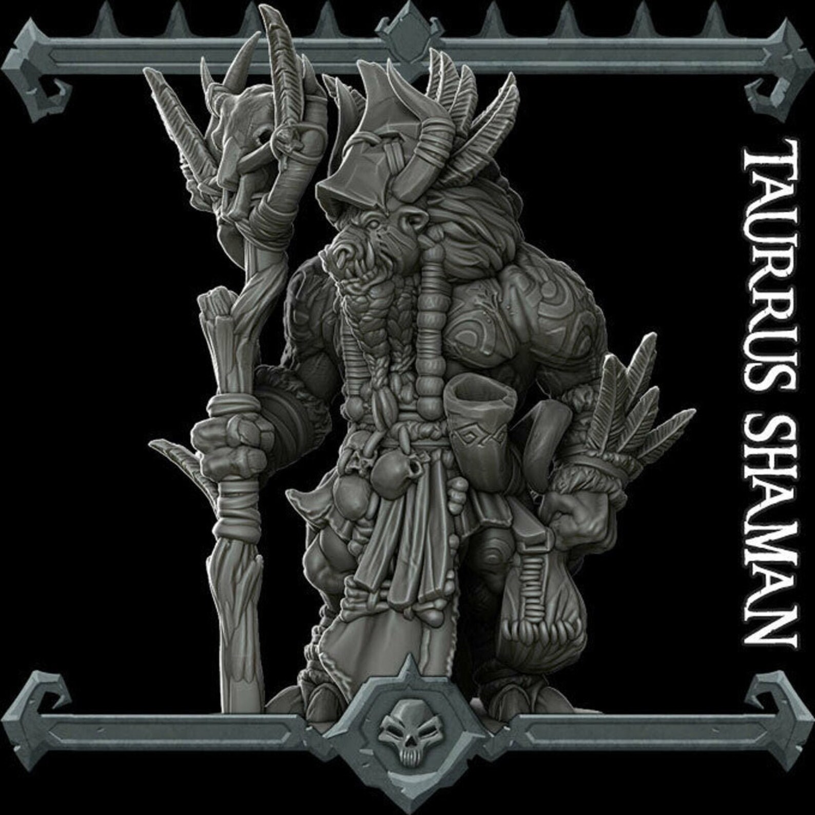 Taurus Shaman - Rocket Pig Wargaming D&D Dnd - Etsy