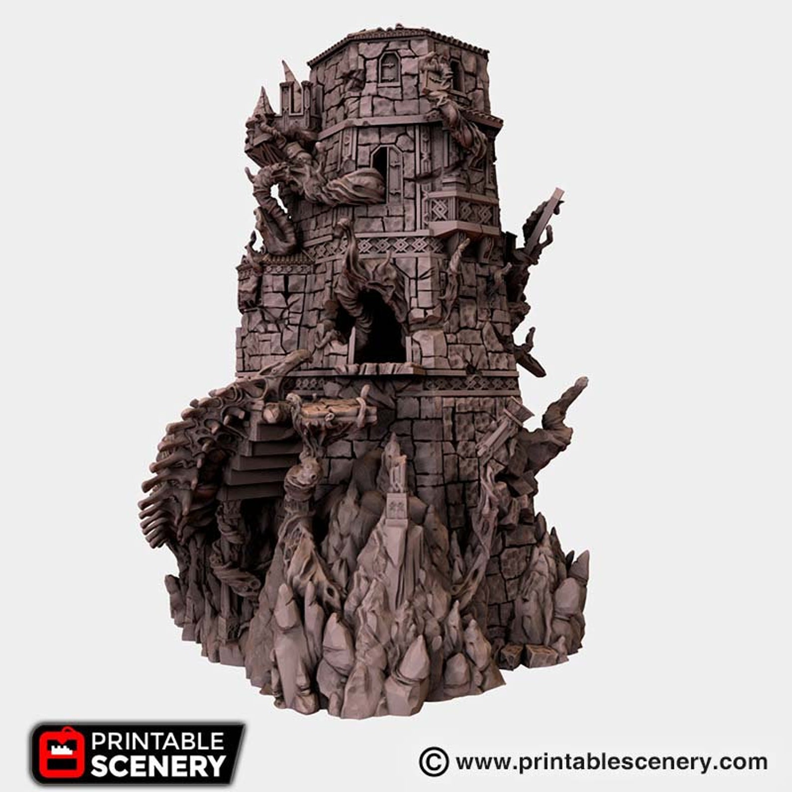 Demonhelm Dwarves, Elves and Demons 15mm 28mm 32mm Wargaming Terrain - Etsy