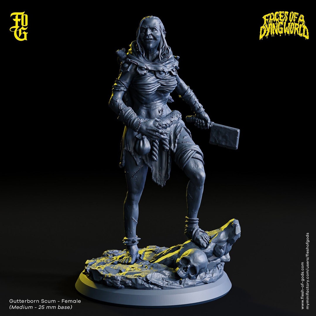 Gutterborn Scum (female) - Faces of a Dying World - Flesh of Gods ...