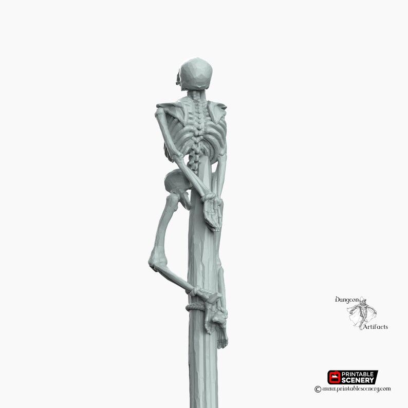 Impaled Skeletons 28mm 32mm 40mm Printable Scenery Shadowfey | Etsy