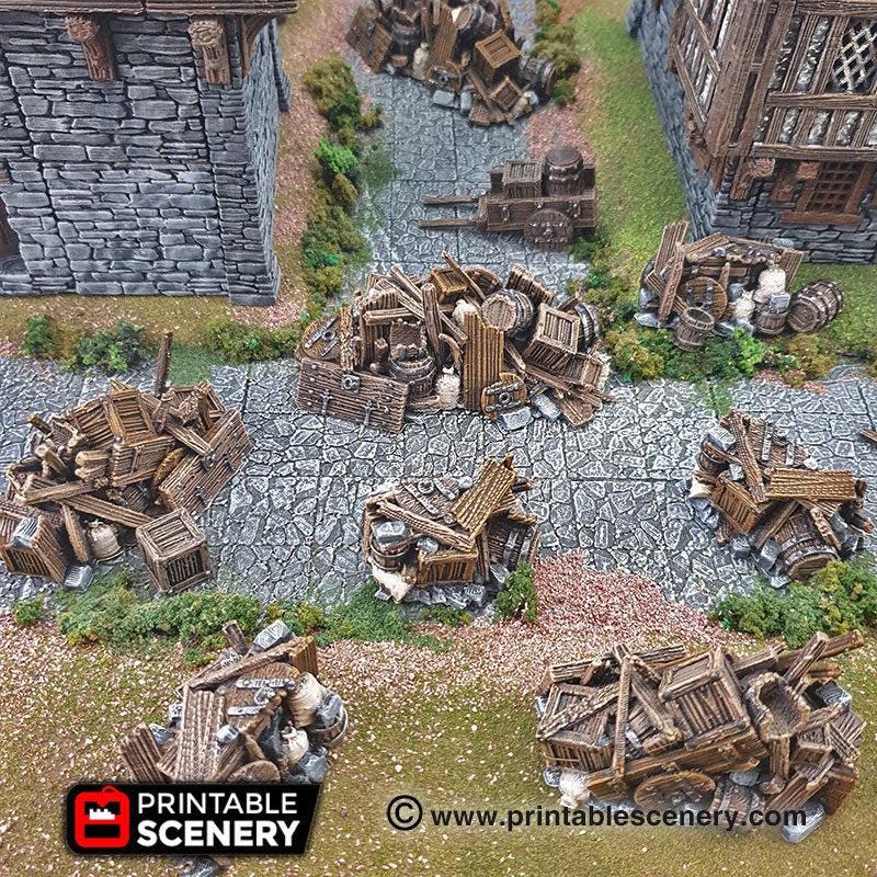 Barricades - 15mm 28mm 32mm Clorehaven and the Goblin Grotto Wargaming ...