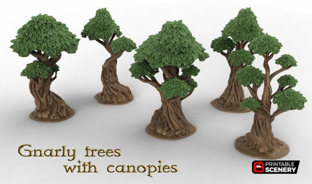 Gnarly Trees With Canopies - Clorehaven and the Goblin Grotto15mm 28mm ...