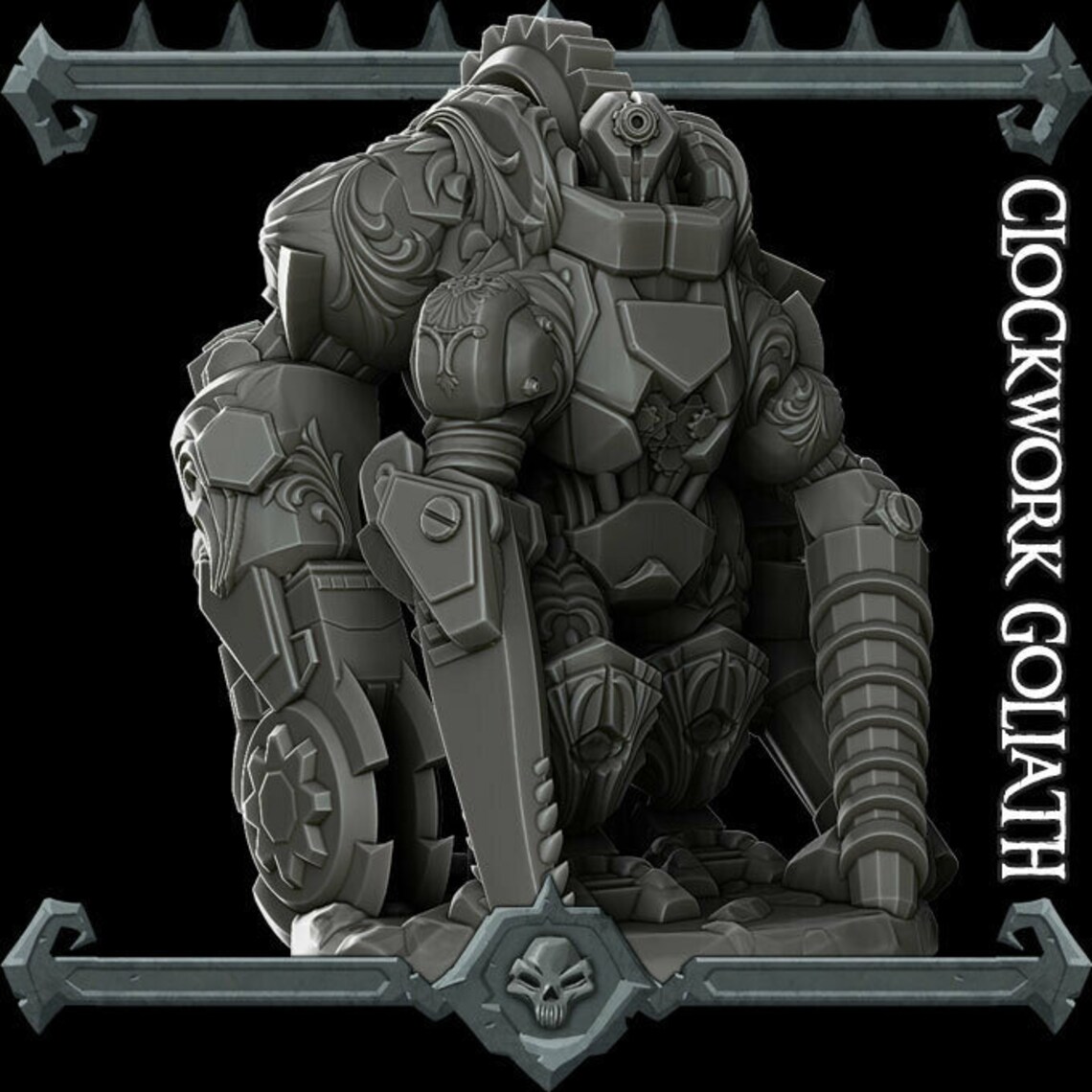 Clockwork Goliath - Wargaming Miniatures Monster Rocket Pig Games - Etsy