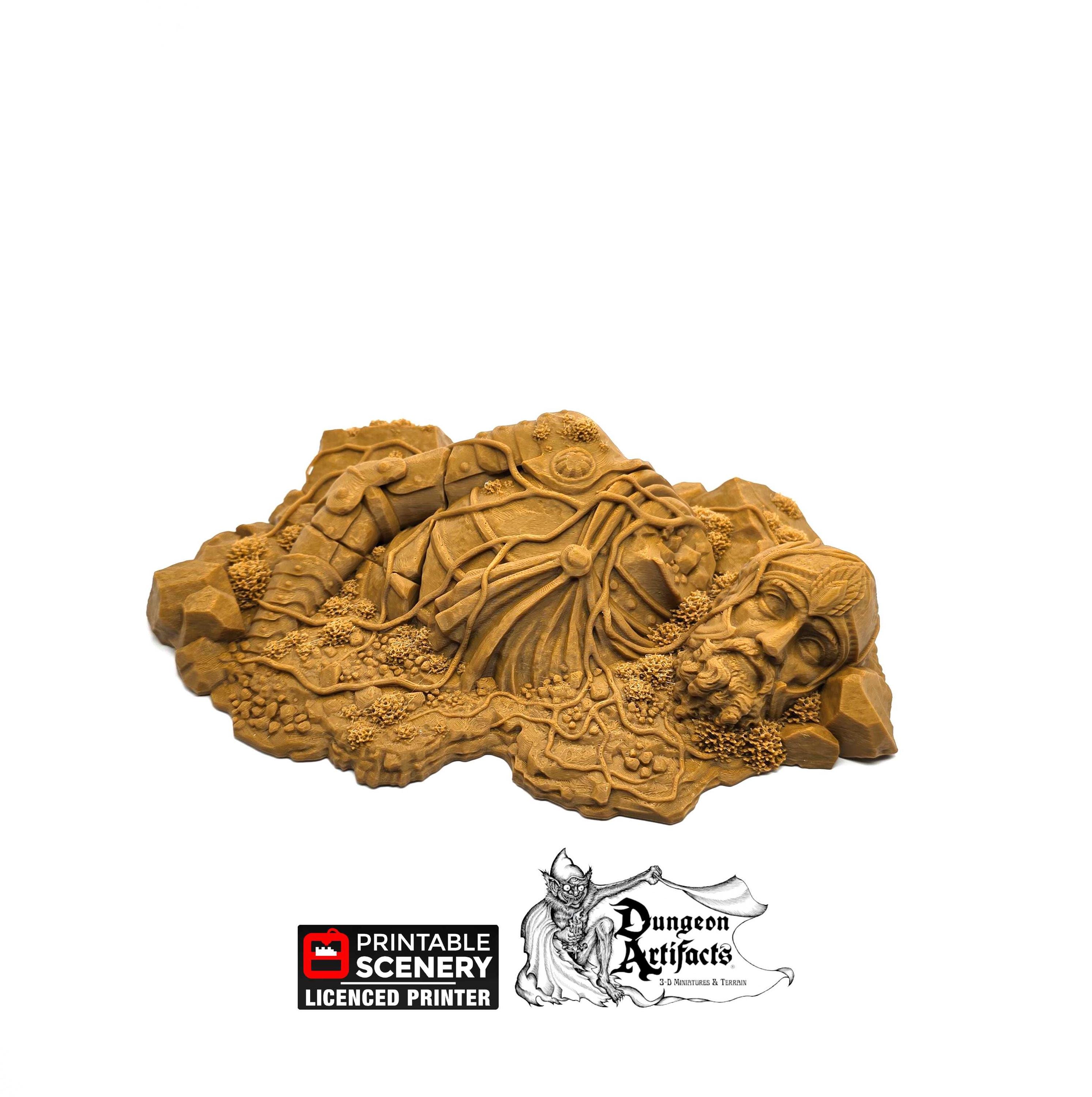 Ruined Giant Statue - Shadowfey Wilds - Printable Scenery Wargaming ...