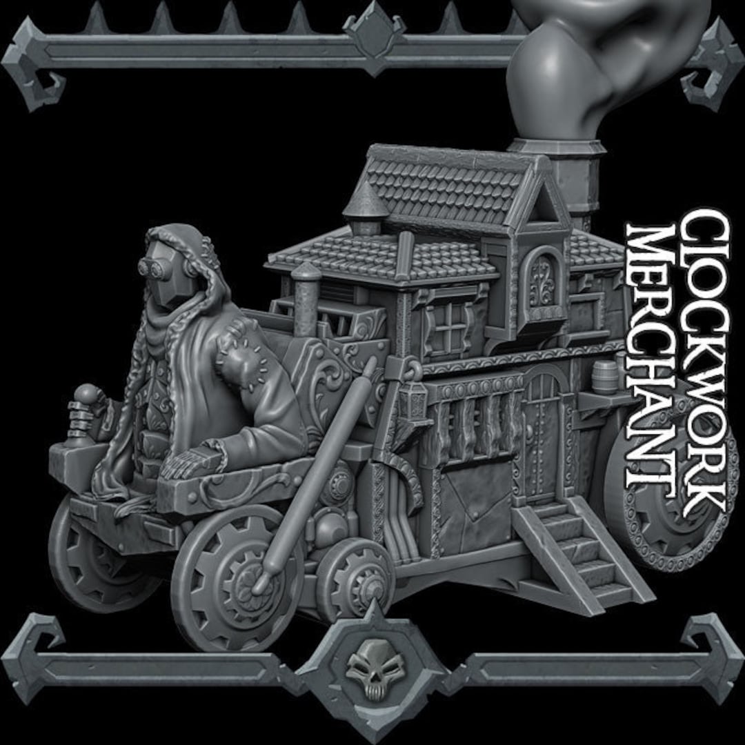 Clockwork Merchant Rocket Pig Wargaming D D Dnd - Etsy