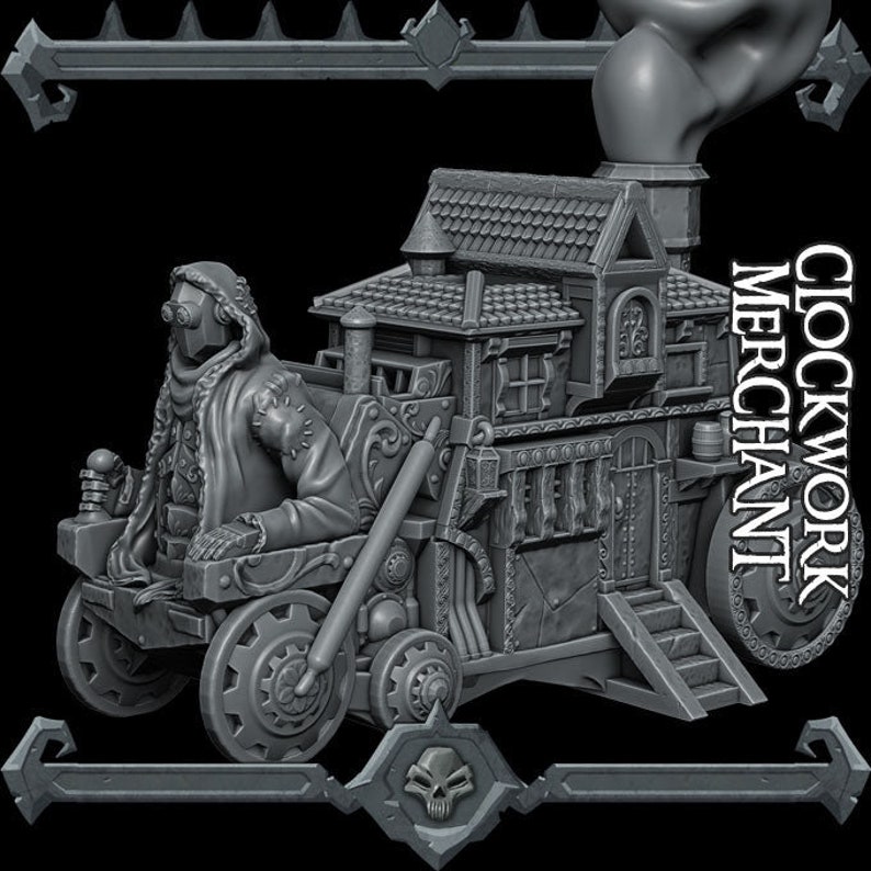 Clockwork Merchant Rocket Pig Wargaming D D Dnd - Etsy
