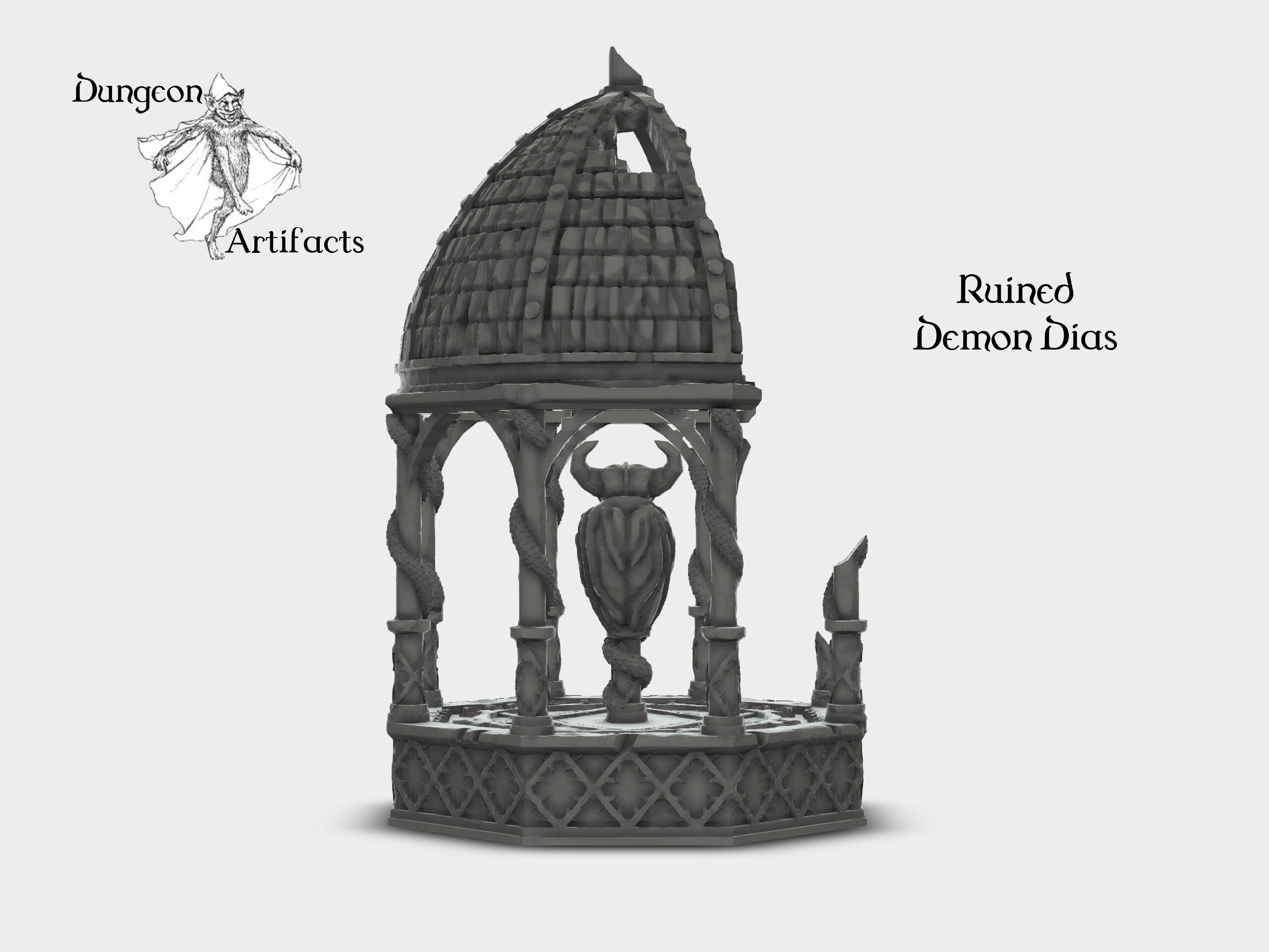 Rampage Ruined Demon Dais 28mm 32mm Wargaming Terrain D&D - Etsy