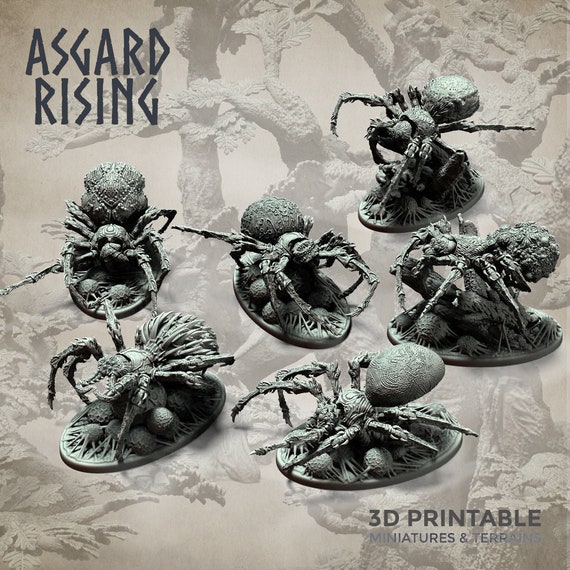 Giant Spider Modular Set Asgard Rising Miniatures - Etsy