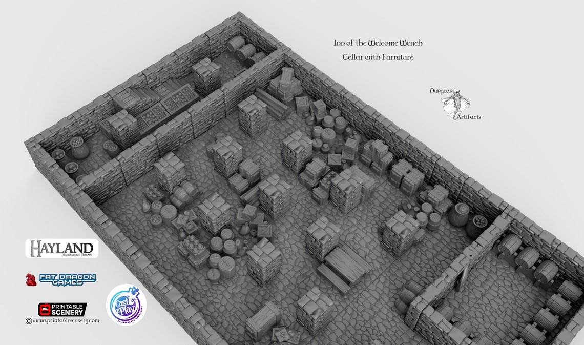 Inn of the Welcome Wench Cellar Basement 28mm Clorehaven and | Etsy