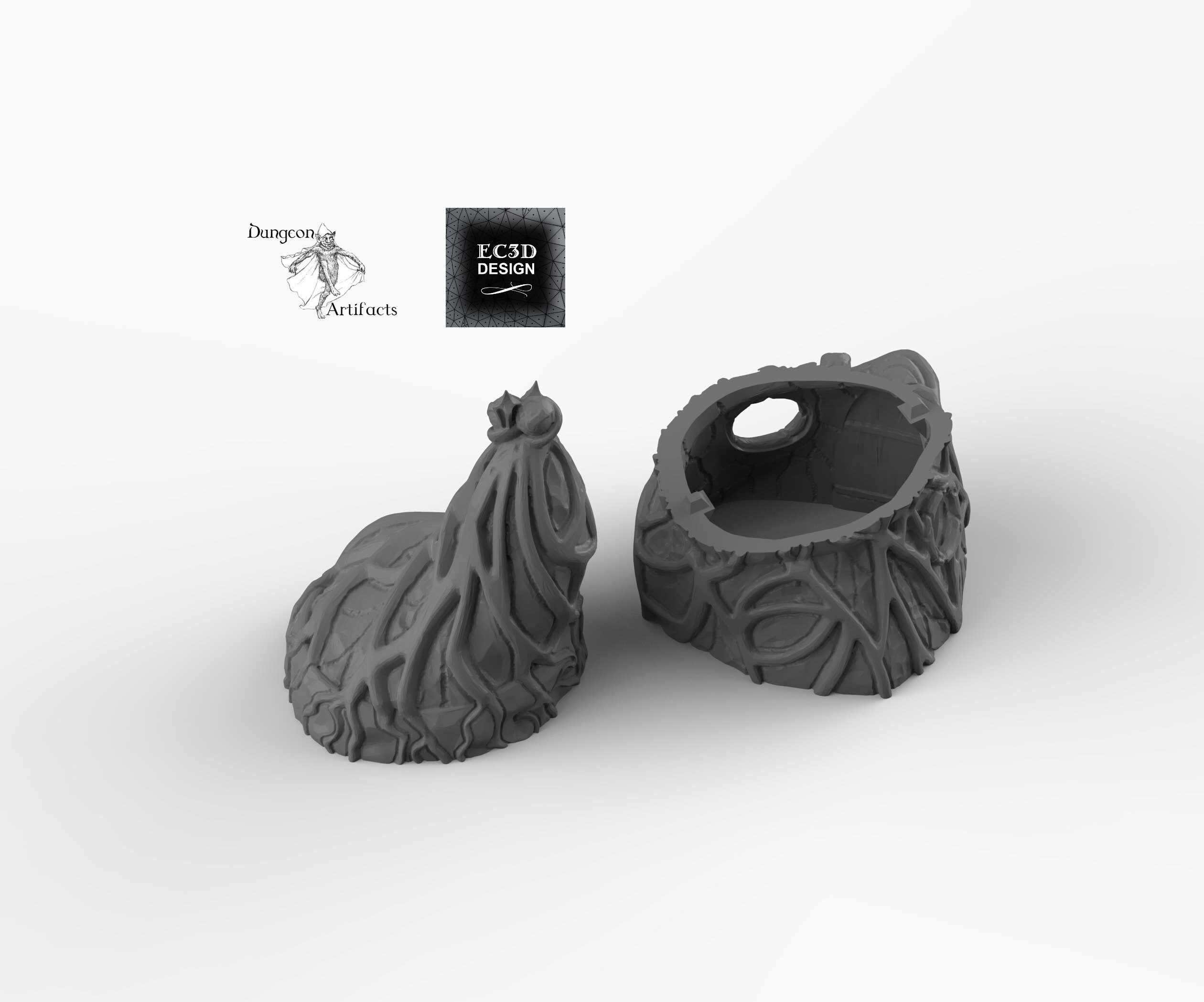 Dark Elf Small Organic House - Skyless Realms 15mm 28mm 32mm Wargaming ...