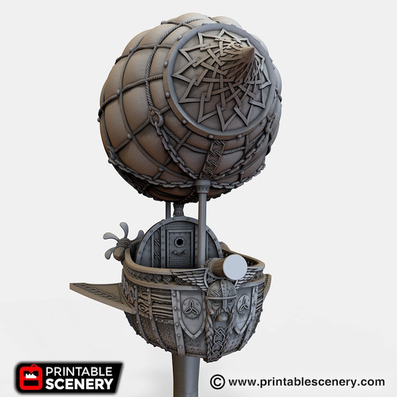 Dwarven Airship - Dwarves, Elves and Demons - 28mm Wargaming Terrain ...
