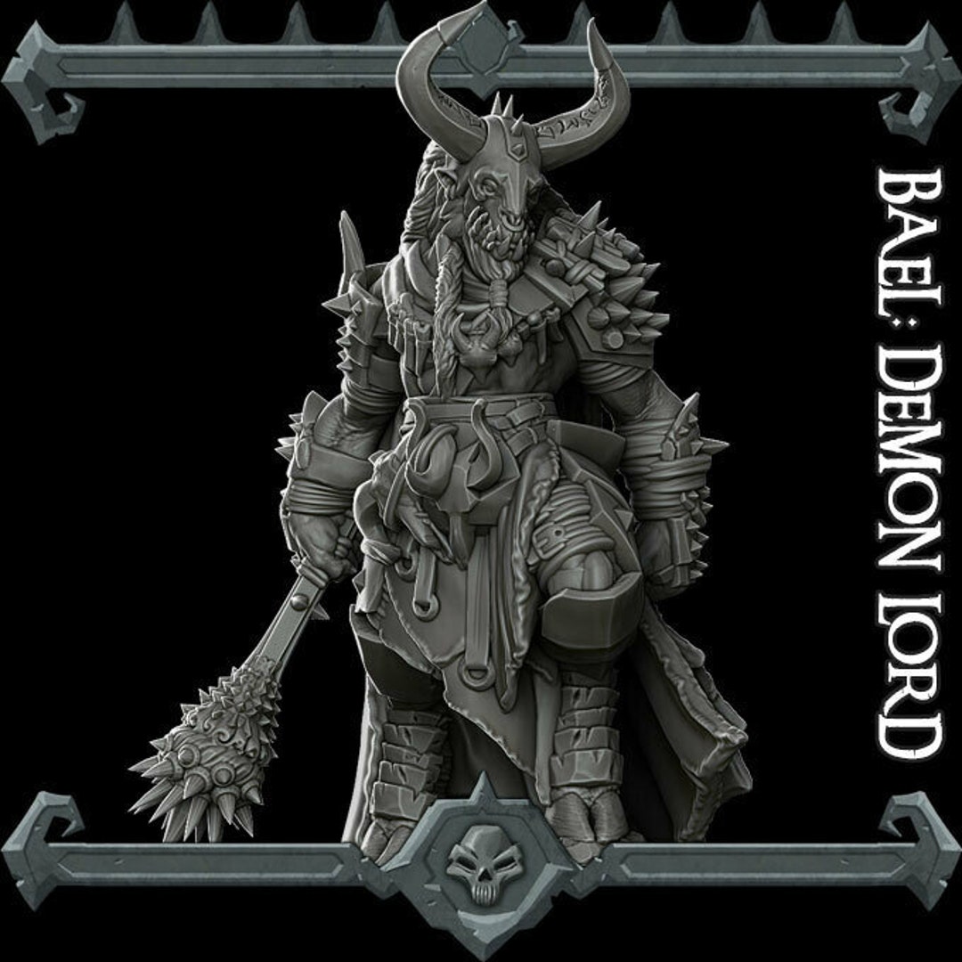 Bael - Demon Lord - Wargaming Miniatures Monster Rocket Pig Games D&D ...