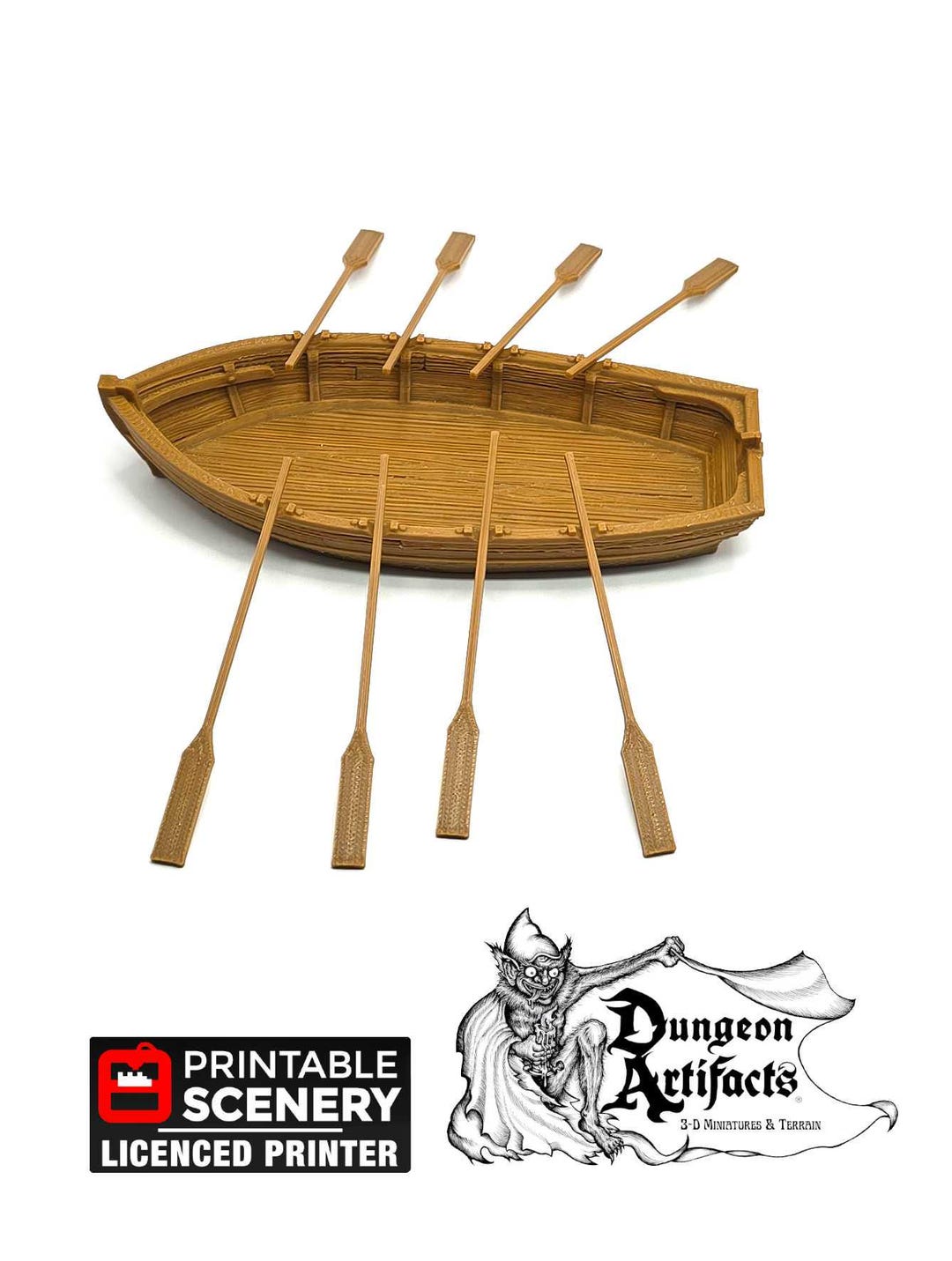 Long Boat - Row Boat - the Lost Islands - Printable Scenery 28mm 32mm ...