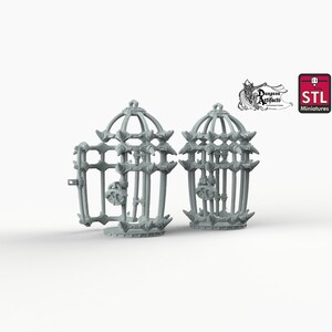 Round Jail Cages - STL Miniatures Wargaming Forgotten Realms D&D Dnd ...