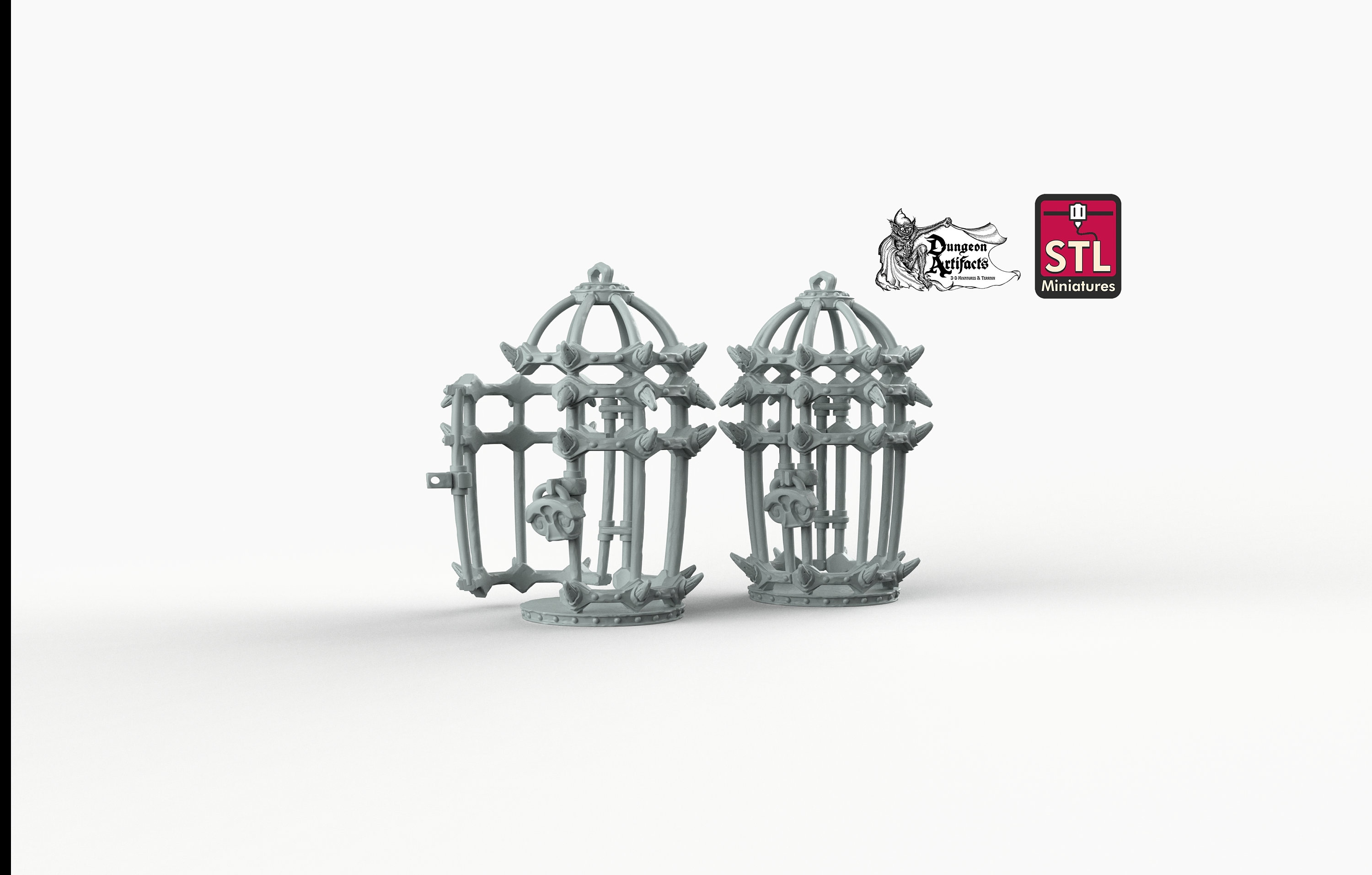 Round Jail Cages STL Miniatures Wargaming Forgotten Realms - Etsy
